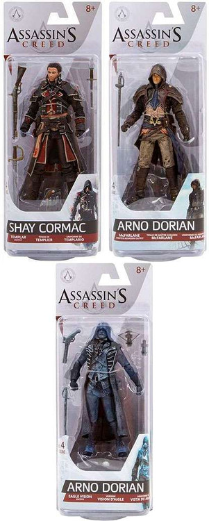 McFarlane Toys Assassins Creed Series 4 Arno Dorian, Shay Cormac Eagle ...