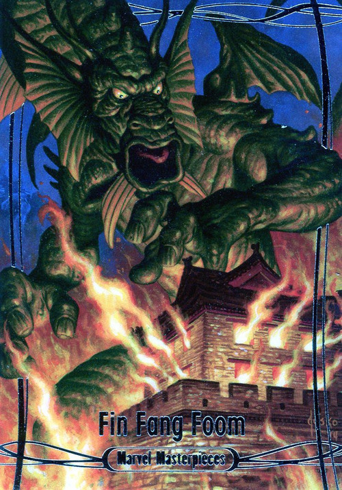 Marvel 2016 Marvel Masterpieces Single Card 1999 Fin Fang Foom 3 - ToyWiz