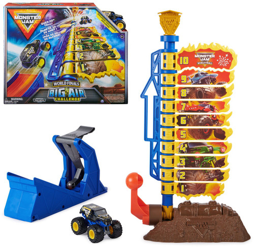 Monster Jam World Finals Big Air Challenge Exclusive Playset Spin ...