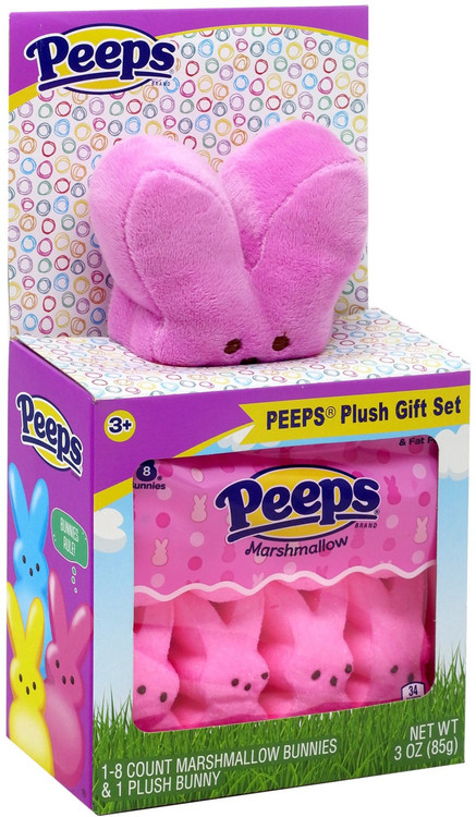 Peeps Pink Plush Candy Gift Set Frankford - ToyWiz