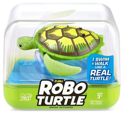 Robo Alive Robo Turtle GREEN Robotic Pet Figure Zuru Toys - ToyWiz