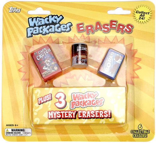 Wacky Packages Topps Erasers 6-Pack - ToyWiz