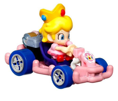 Hot Wheels Mario Kart Baby Peach 164 Diecast Car Pipe Frame Kart Loose ...