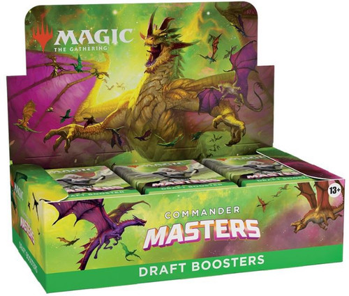 Magic The Gathering Commander Masters DRAFT Booster Box 24 Packs ...
