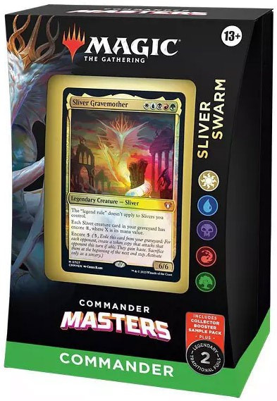 Magic The Gathering Commander Masters Sliver Swarm Commander Deck ...