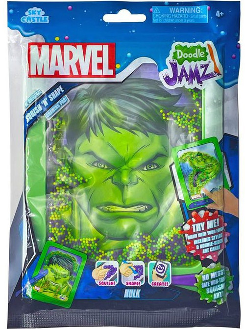 Doodle Jamz Marvel Hulk Squish N Shape Drawing Pad Sky Castle - ToyWiz