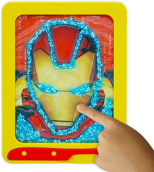 Doodle Jamz Marvel Iron Man Squish N Shape Drawing Pad Sky Castle - ToyWiz