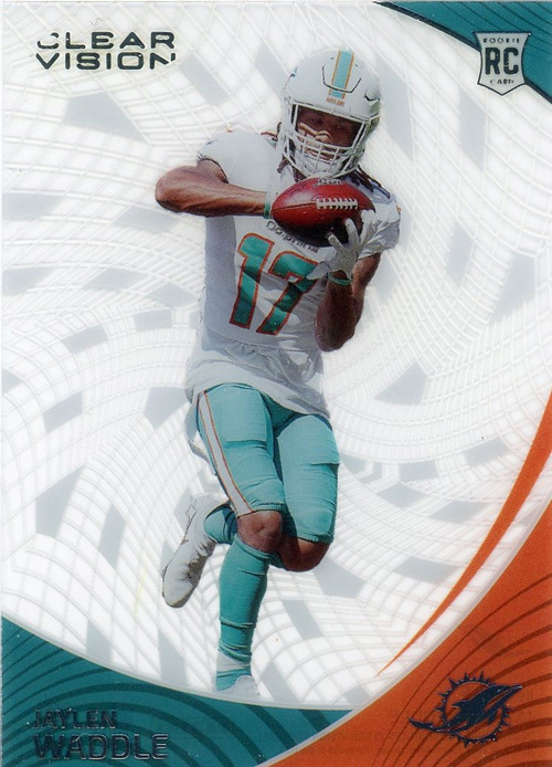 NFL 2021 Panini Chronicles Clear Vision Single Card Jaylen Waddle CVR-6 ...