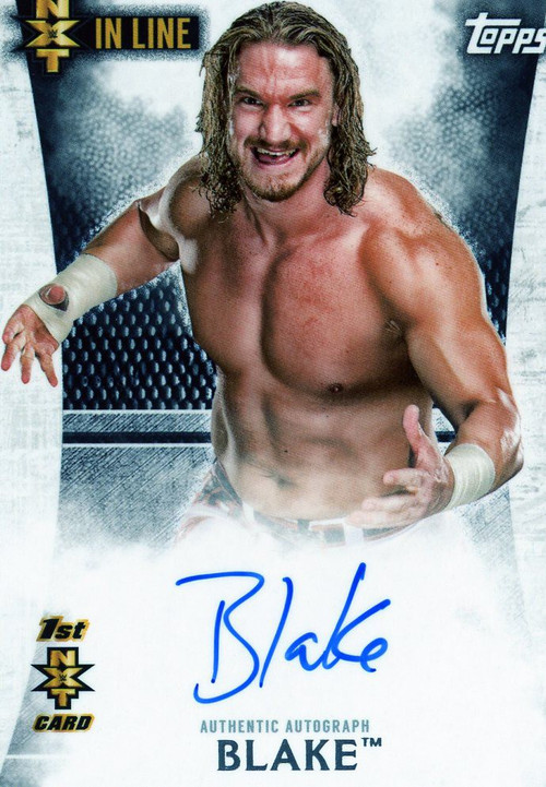 WWE 2015 Topps WWE Undisputed Blake Autographed Single Card NA-WB NXT ...