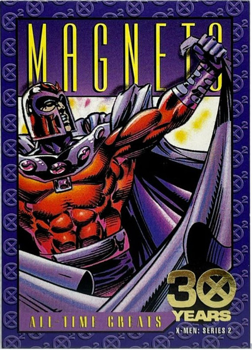 Marvel X-Men Series 2 1993 Single Card Magneto G-4 30 Years Gold Stamp ...