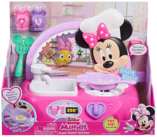 Disney Minnie Mouse Super Sizzlin Kitchen Exclusive Playset Just Play ...