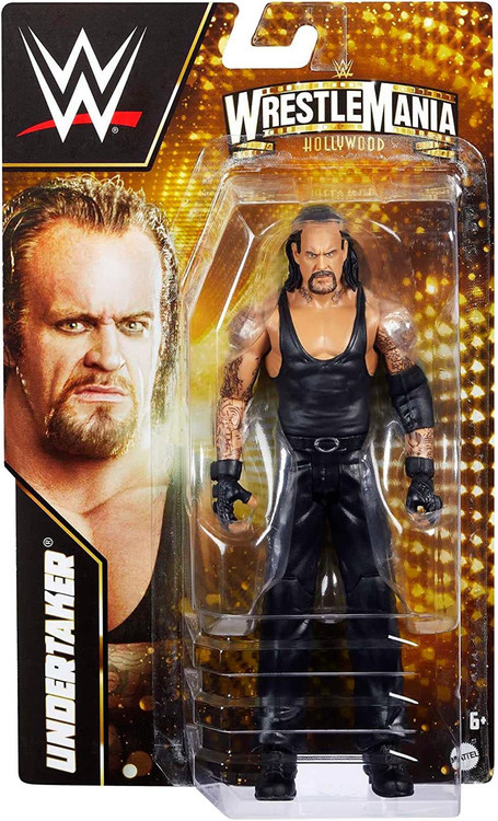 WWE Wrestling WrestleMania Hollywood Undertaker 6 Action Figure Mattel ...