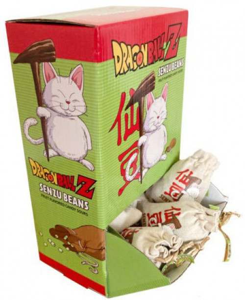 Dragon Ball Z Senzu Beans Sour Apple 2 Ounces Candy Bag Box 18 Packs ...