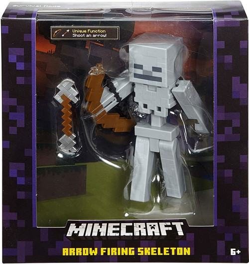Minecraft Survival Mode Arrow Firing Skeleton 5 Action Figure Mattel ...