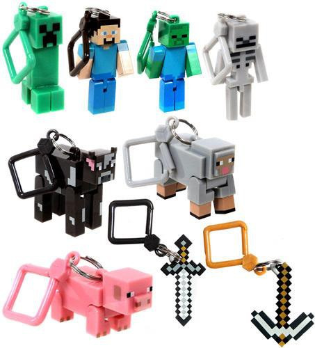 Minecraft Hangers Series 1 Set of 9 Minecraft Hangers Keychains NO ...