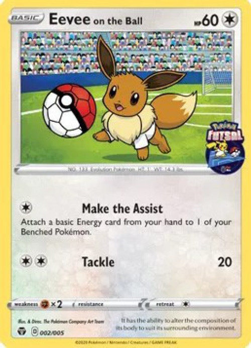 Pokemon Trading Card Game Futsal Single Card Promo Eevee On The Ball 2 ...