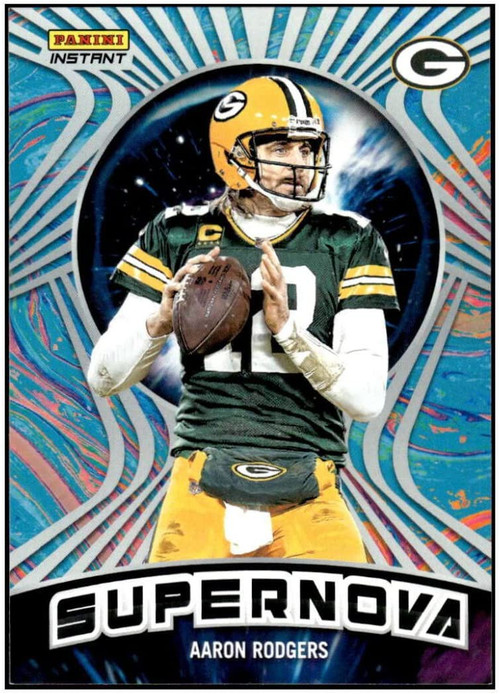 NFL 2022 Instant Supernova Football Single Card Aaron Rodgers S-9 - ToyWiz