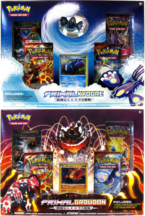 Pokemon XY Primal Kyogre Primal Groudon Set of Both Collections Pokemon ...