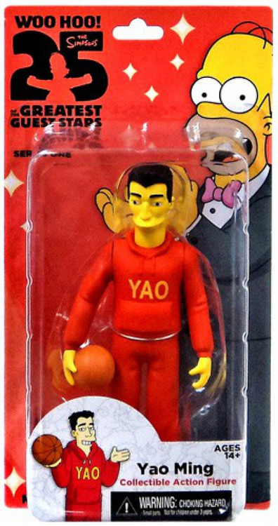 NECA The Simpsons Greatest Guest Stars Series 1 Yao Ming 5 Action ...