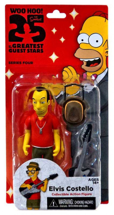 NECA The Simpsons Series 4 Elvis Costello Action Figure - ToyWiz