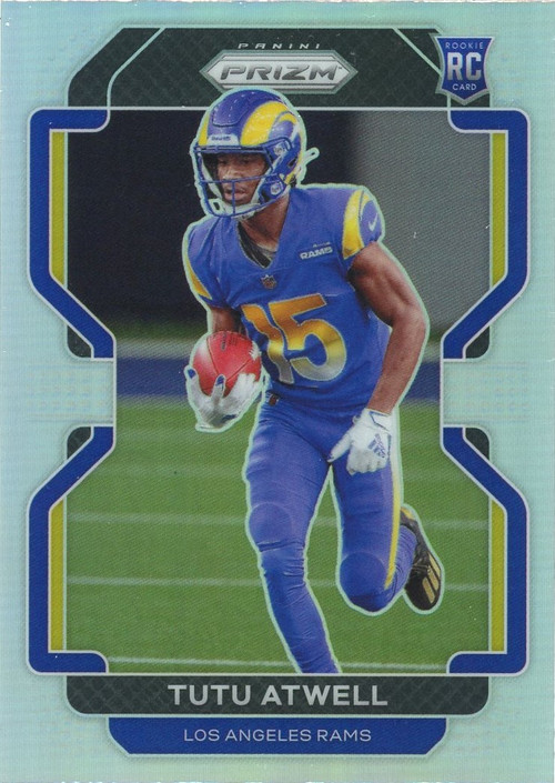 NFL 2021 Prizm Football Single Card Holo Silver Tutu Atwell V-350 ...
