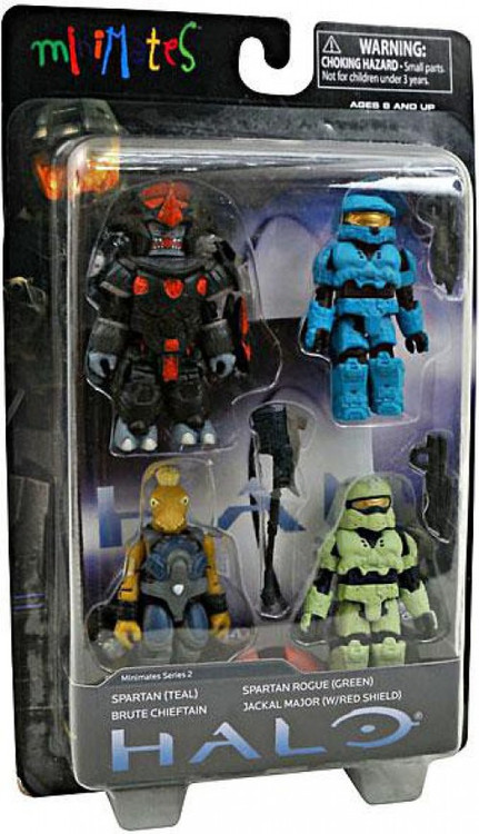 Halo 3 MiniMates Series 2 Halo 3 Exclusive Minifigure 4-Pack Diamond ...