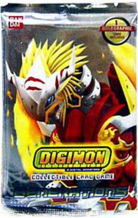 Digimon Trading Card Game Generations Booster Pack 10 Cards Bandai ...