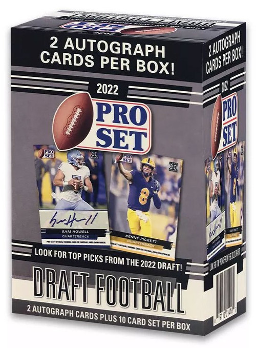 NFL Leaf 2022 Pro Set Draft Football Trading Card BLASTER Box 2 ...