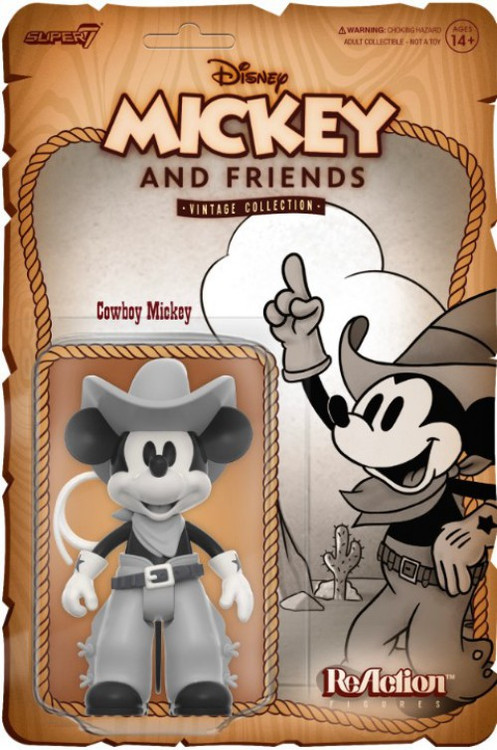 Disney ReAction Vintage Collection Cowboy Mickey 3.75 Action Figure ...