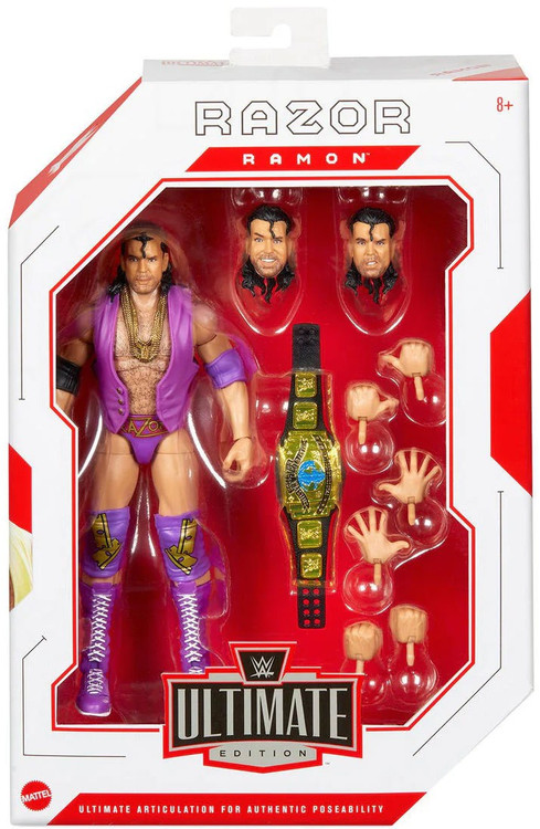 WWE Wrestling Ultimate Edition Wave 16 Razor Ramon 7 Action Figure ...