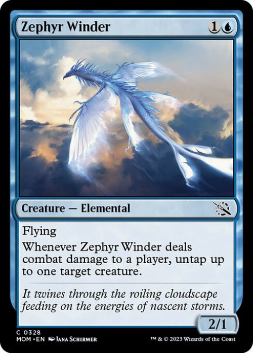 Magic The Gathering March of the Machine Single Card Common Zephyr ...