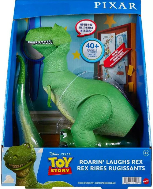 Disney Pixar Toy Story Roarin Laughs Rex Talking Action Figure Mattel ...