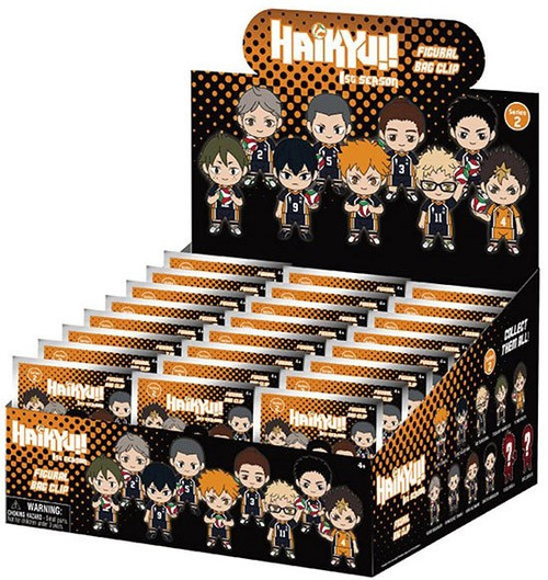 Haikyu 3D Figural Foam Bag Clip Series 2 Haikyu Mystery Box 24 Packs ...