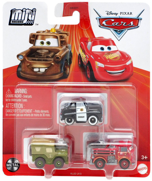 Disney Pixar Cars Die Cast Metal Mini Racers Sarge, Red Sheriff Car 3 ...