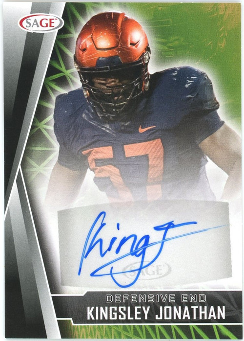 NFL Sage Collectibles 2022 Football Single Card Black Kingsley Jonathan ...