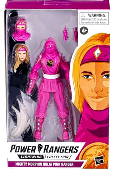 Power Rangers Mighty Morphin Lightning Collection Ninja Pink Ranger ...