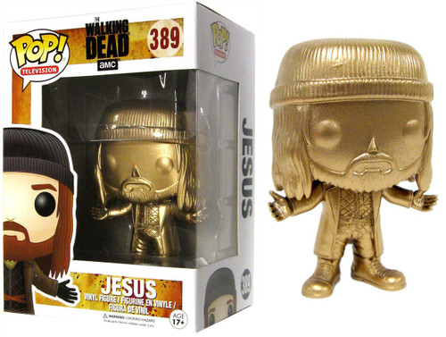 Funko The Walking Dead POP Television Gold Jesus Custom Painted Vinyl ...