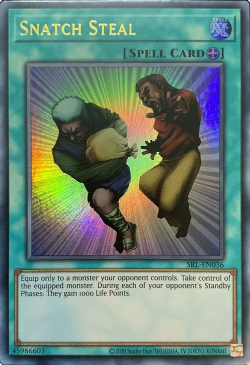 YuGiOh Trading Card Game Spell Ruler 25th Anniversary Single Card Ultra Rare Snatch Steal SRL ...