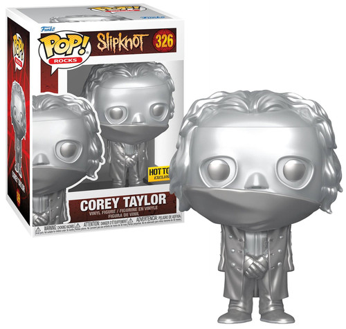 Funko Slipknot POP Rocks Corey Taylor Vinyl Figure 326 Platinum - ToyWiz