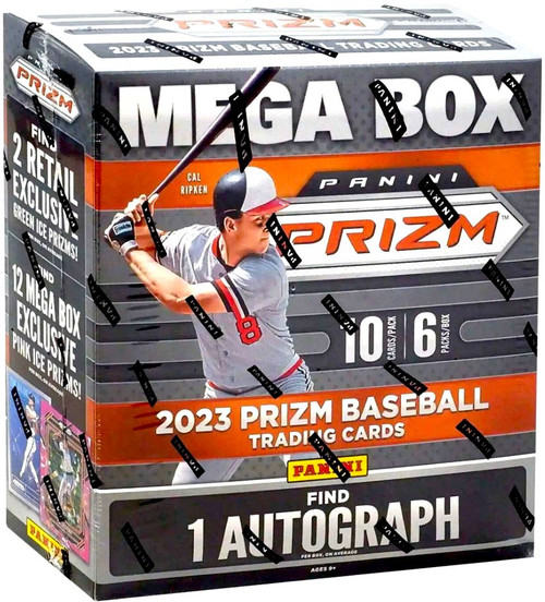 MLB Panini 2023 Prizm Baseball Trading Card MEGA Box 6 Packs - ToyWiz
