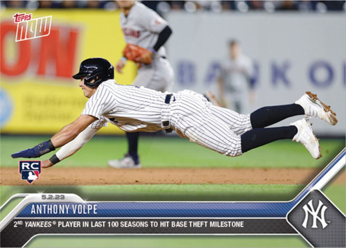 MLB New York Yankees 2023 NOW Baseball Single Card Anthony Volpe Exclusive 223 Rookie, 2nd ...