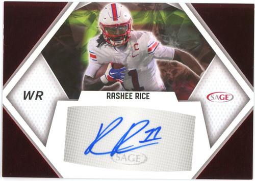 NFL Sage Collectibles 2023 Single Card Red Rashee Rice A-RR Autograph ...