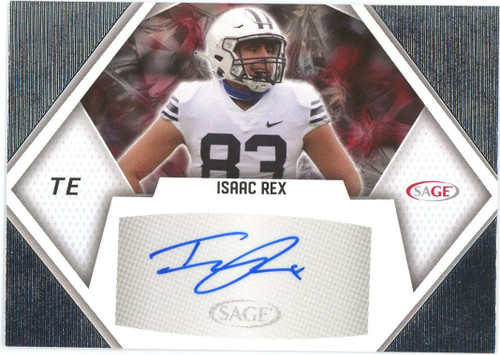 NFL Sage Collectibles 2023 Single Card Silver Isaac Rex A-IR Autograph ...