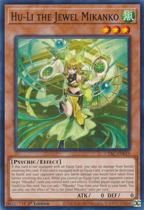 YuGiOh Trading Card Game Cyberstorm Access Single Card Common Hu-Li the ...