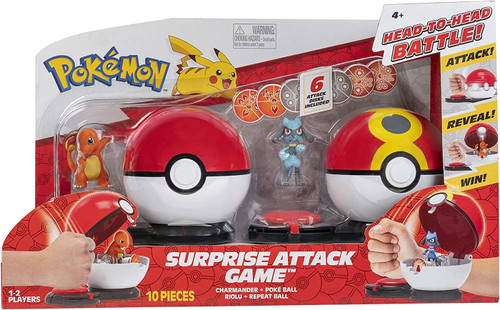 Pokemon Surprise Attack Game Charmander Poke Ball Riolu Repeat Ball ...