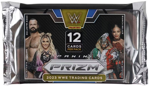 WWE Wrestling Panini 2023 Panini Prizm Trading Card HOBBY Pack 12 Cards ...
