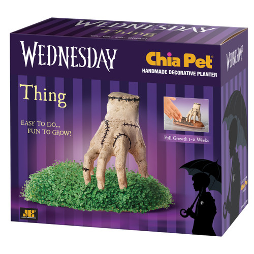 NECA Wednesday Addams Thing Chia Pet - ToyWiz