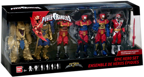Power Rangers Super Ninja Steel Epic Hero Set 5 Action Figure ...