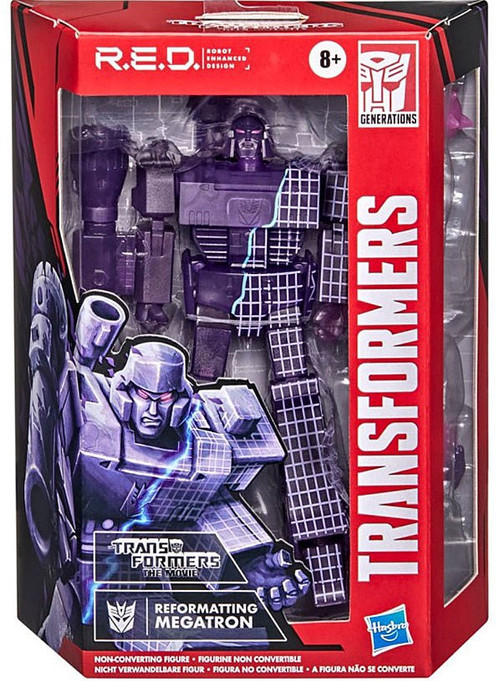 Transformers RED Robot Enhanced Design Reformatting Megatron 6 Action ...