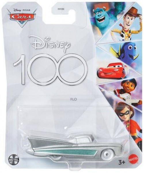 Disney Pixar Cars Disney 100 Metal Flo 155 Diecast Car Mattel Toys - ToyWiz